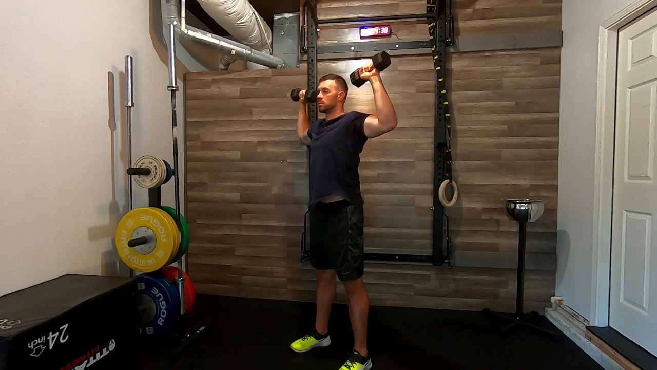 Cuban Press with Dumbbells - YouTube