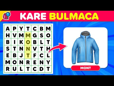 KARE KELİME BULMACA 👗🩳 : 15 Kıyafet Kategorisinden Kaçını Bilebilirsin? - Bul Bakalım