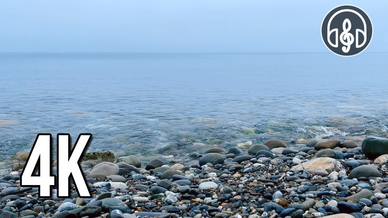 Calm and gentle blue sea. Sounds of waves on a quiet beach. - YouTube