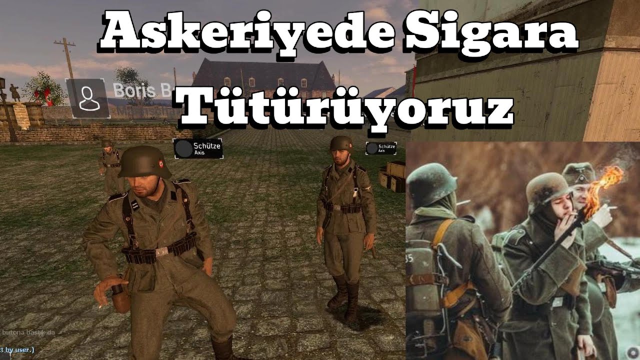 Alman ordusu sigara içiyor ( içmez olaydık) gmod ww2 rp - YouTube