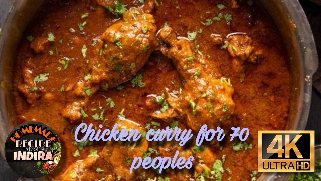 CHICKEN CURRY FOR 70 PERSON | 12 KG CHICKEN | 12/10/2023 | #72ndvideo # ...