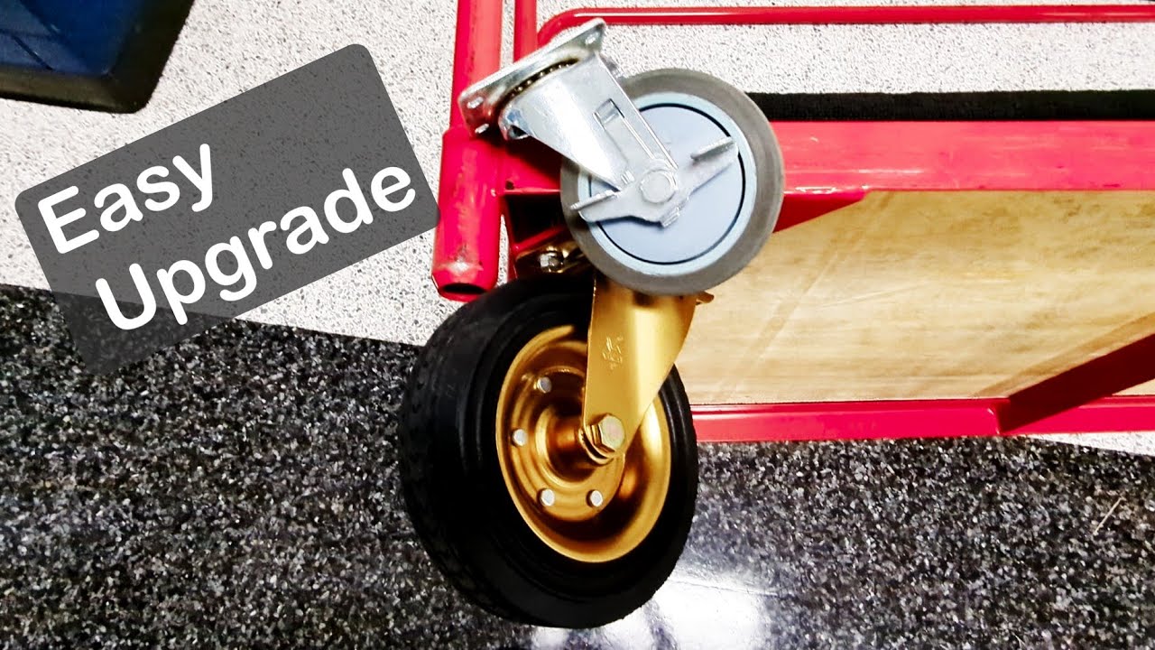 Cart Wheel Repair, Upgrade Easy DIY Fix - YouTube
