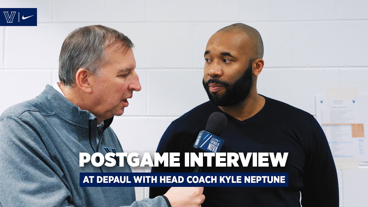 Men's Basketball - Postgame Interview at DePaul with Kyle Neptune - YouTube