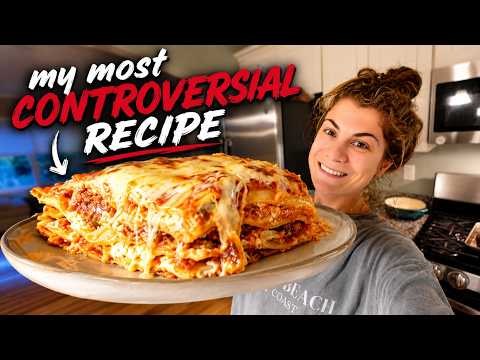 MY MOST CONTROVERSIAL RECIPE | homemade lasagna