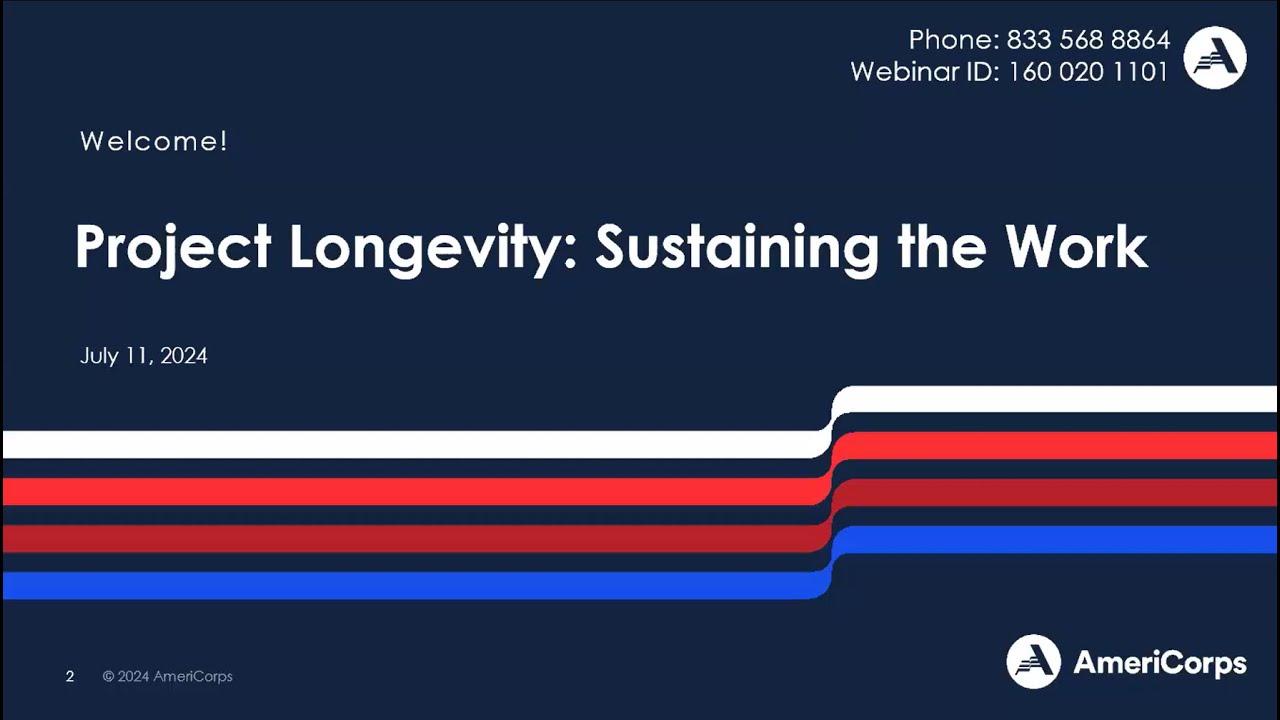 Project Longevity: Sustaining the Work (07/11/24) - YouTube