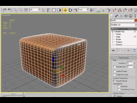 3Ds Max - Keep hard edges 2 - YouTube