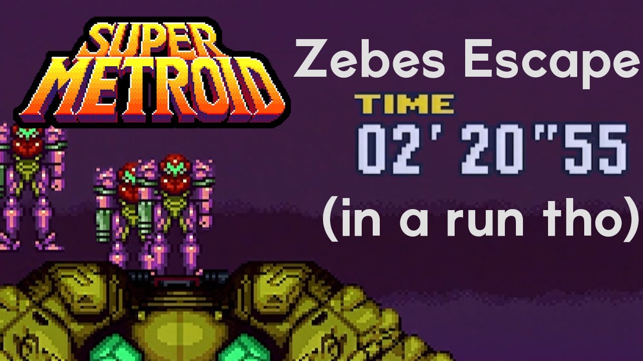 Super Metroid - Zebes Escape 2'20"55 (in a run) - YouTube