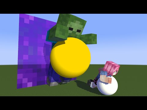 Giant Girl Vore Footballers on BACKYARD - Minecraft Animation