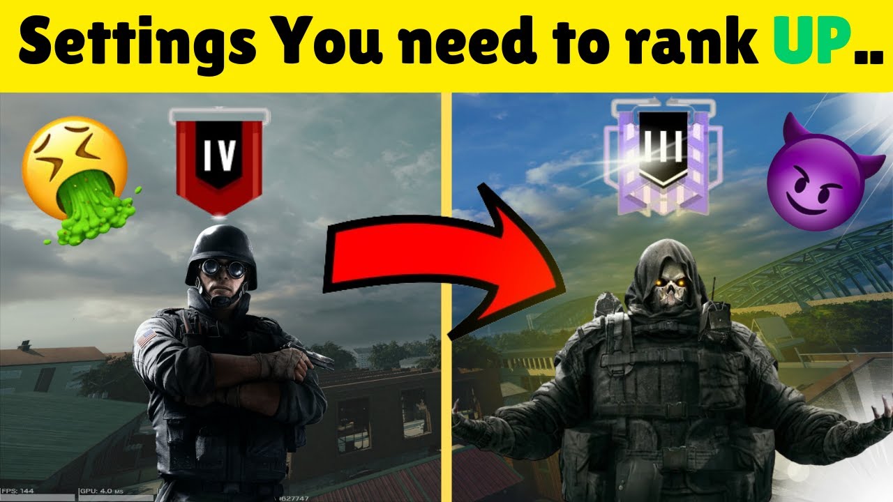 3 R6 Settings to help YOU rank UP - YouTube