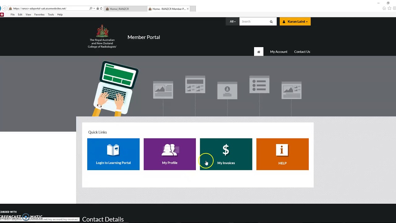MyRANZCR: How to login to the Learning Portal - YouTube