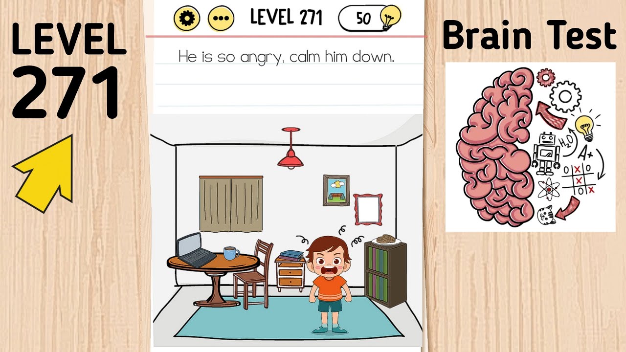 Brain Test Level 271 He Is So Angry, Calm Him Down. - YouTube