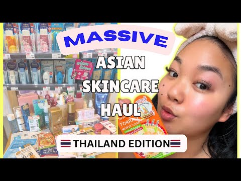 MASSIVE Asian Skincare Haul - Thailand/ Bangkok Beauty 2024