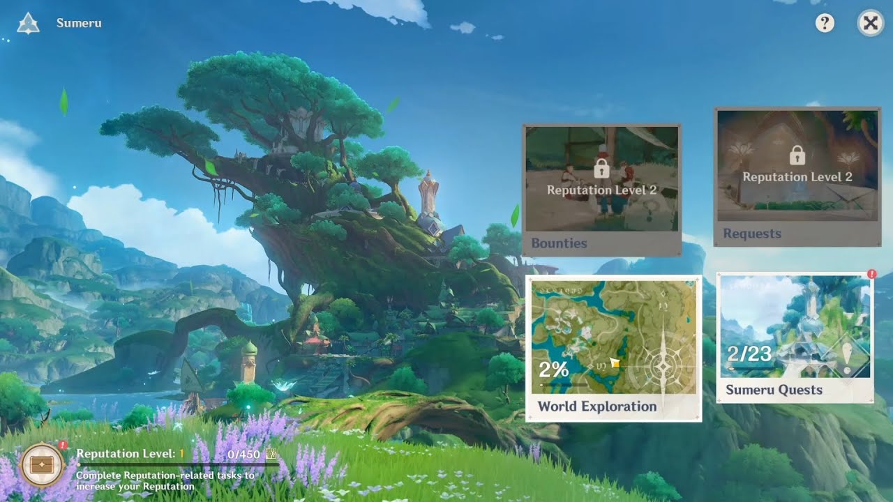 How to unlock Sumeru Reputation Bounties and Requests as soon as ...