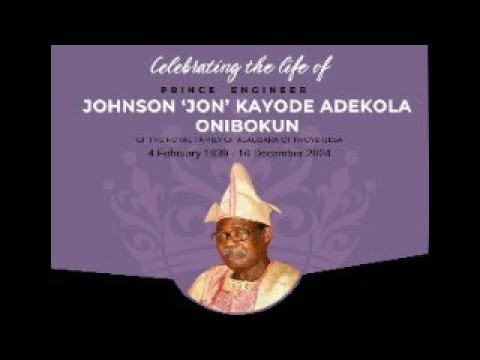Celebration Of Life - Prince Engineer JOHNSON 'JON' KAYODE ADEKOLA ...