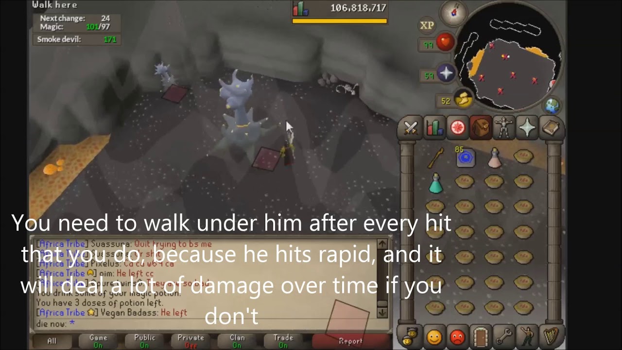 1 or 13 defense guide for Smoke Devil Boss Oldschool Runescape - YouTube