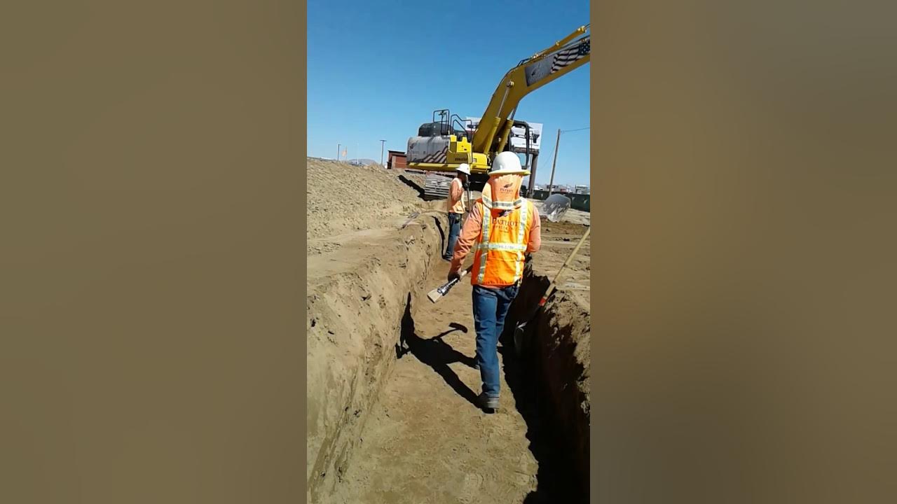 Storm drain installation 18" HDPE - YouTube