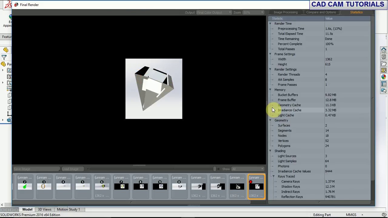 Solidworks tutorial Like a Diamond - YouTube
