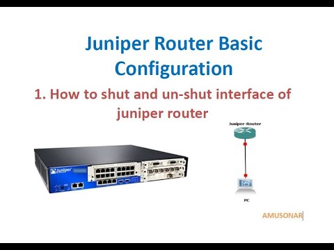 How To Shut And Unshut Interface In Juniper