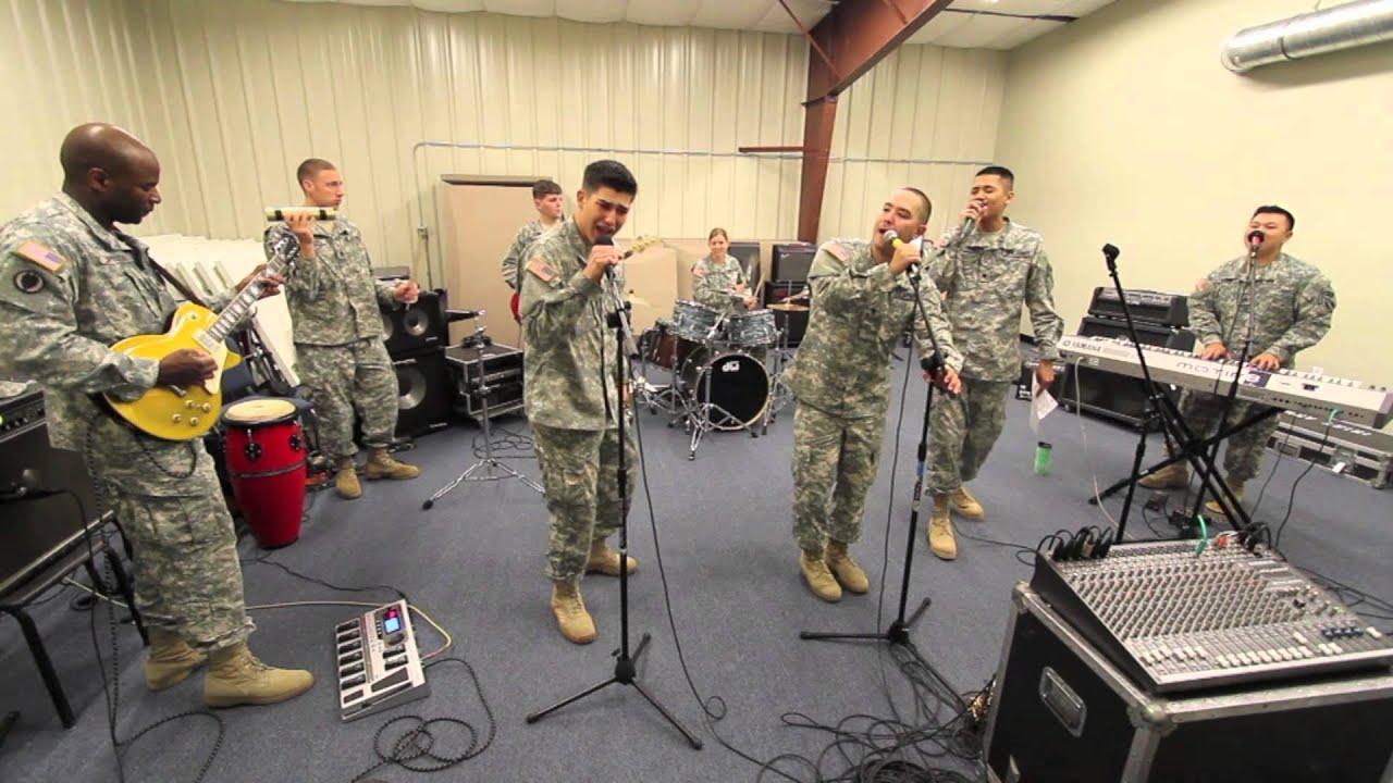 191st Army Rock Band - "Mustache Man" by Cake - YouTube