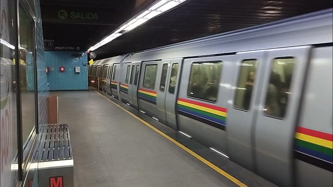 Metro De Caracas Linea 1 CAF S6 Saliendo De La Estación Los Dos Caminos Dirección Propatria ...