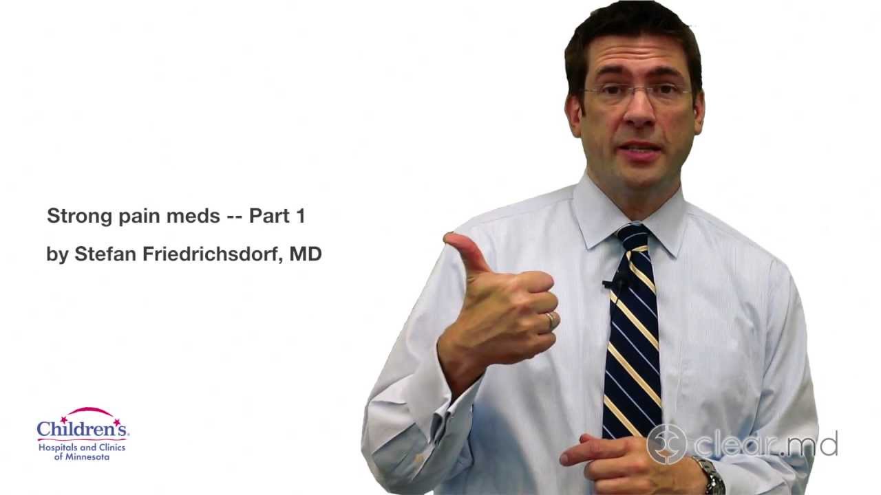Strong pain meds - Part 1 - YouTube