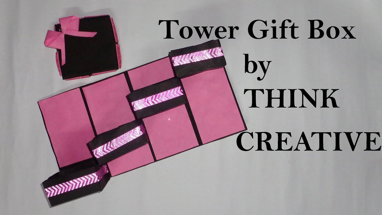 Tower Gift Box Tutorial - YouTube