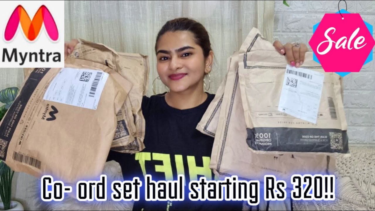 MYNTRA Coord set Starting Rs 320 | Casual Co-ord sets Try On Haul ...