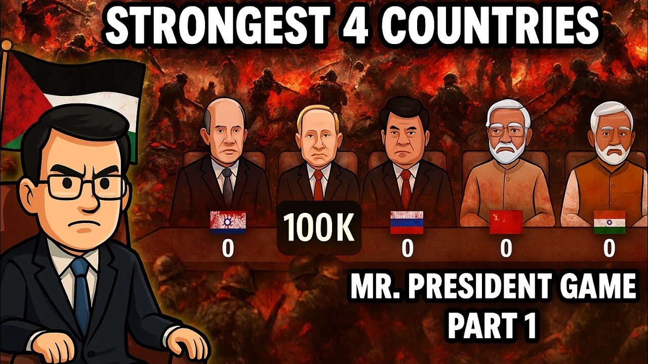 I Took over the world's strongest 4 country।Mr. President game। Part 1 ...