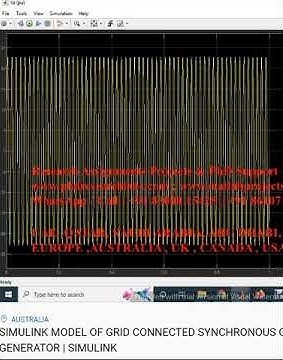 SIMULINK MODEL OF GRID CONNECTED SYNCHRONOUS GENERATOR MATLAB - SYNCHRONOUS GENERATOR - SIMULINK ...
