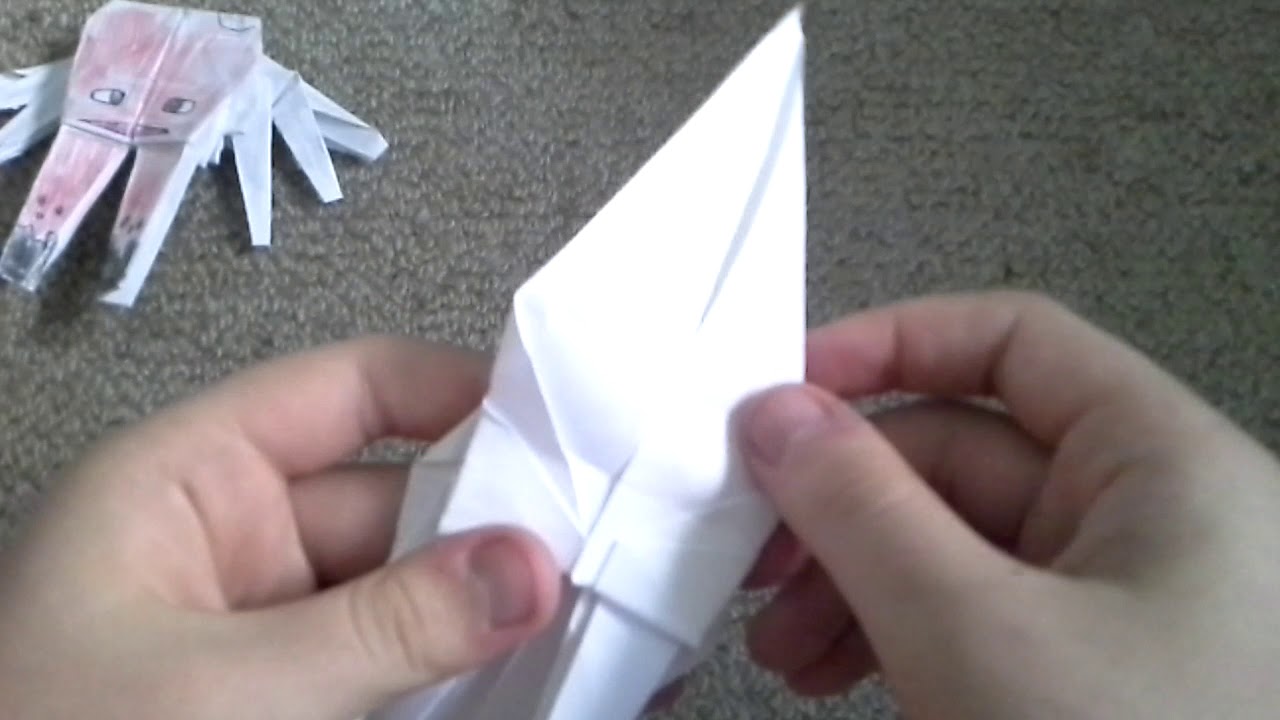 How to make a origami nether strider from minecraft - YouTube