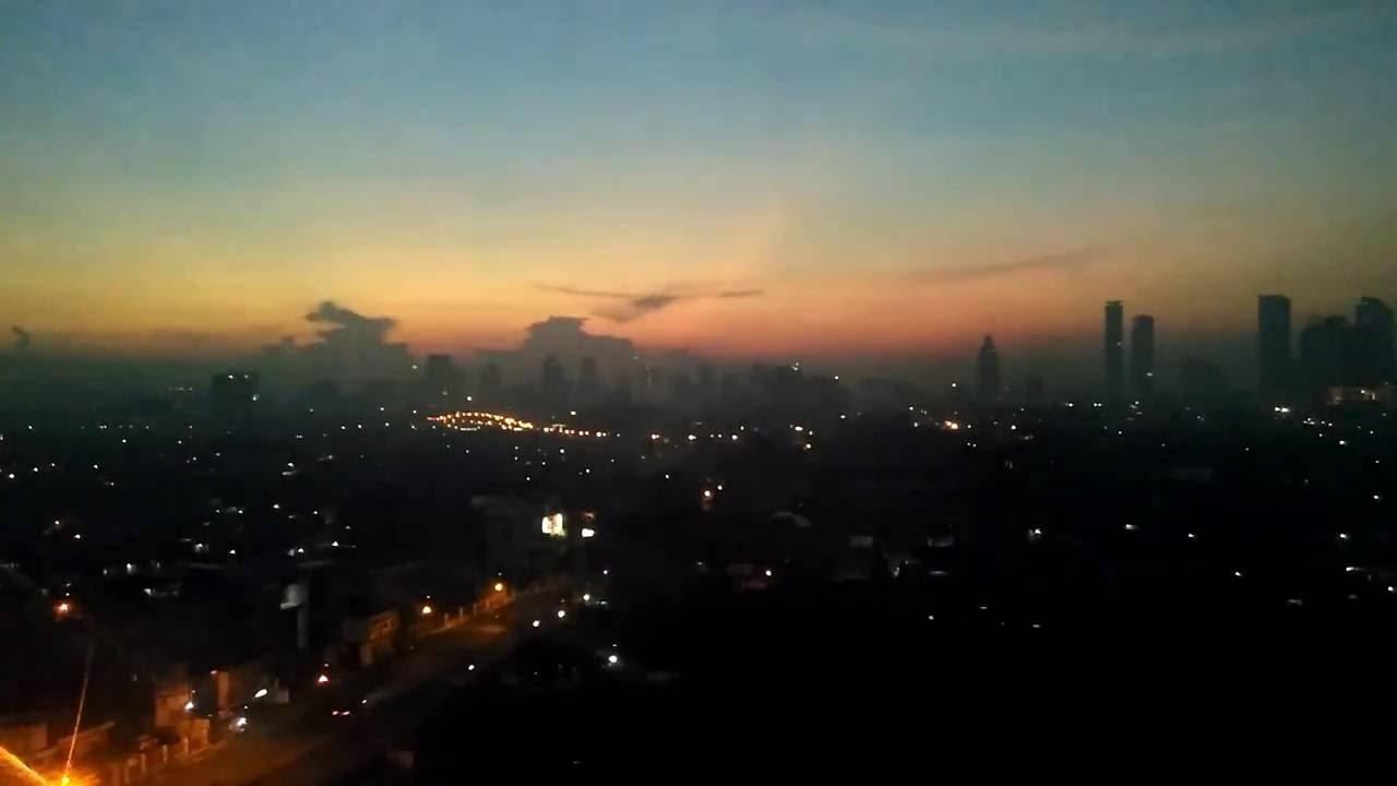 sunrise in west jakarta #TimeLapse - YouTube