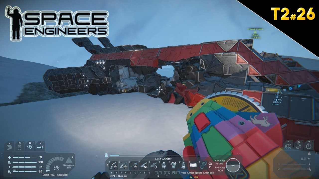 SPACE ENGINEERS T2#26 EXPLORANDO EN BUSCA DE MATERIALES | GAMEPLAY ...