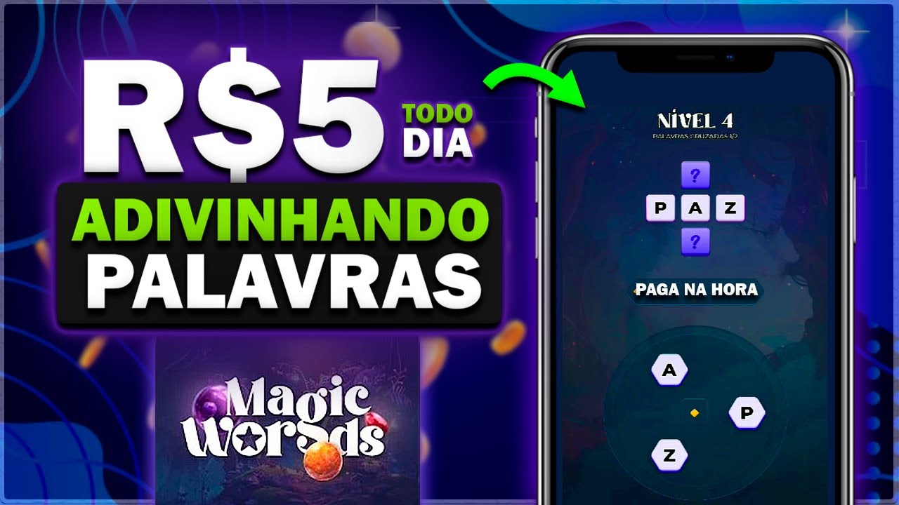 MAGIC WORDS: APP PARA GANHAR DINHEIRO ADIVINHANDO PALAVRAS (PAGA MUITO ...