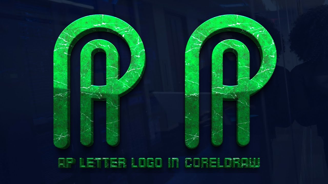 AP LETTER Mockup Professional Logo CorelDraw Tutorial | Nabeel Graphics ...