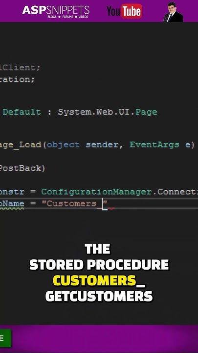 Select with Stored Procedure using Dapper in ASP.Net #shorts #information - YouTube
