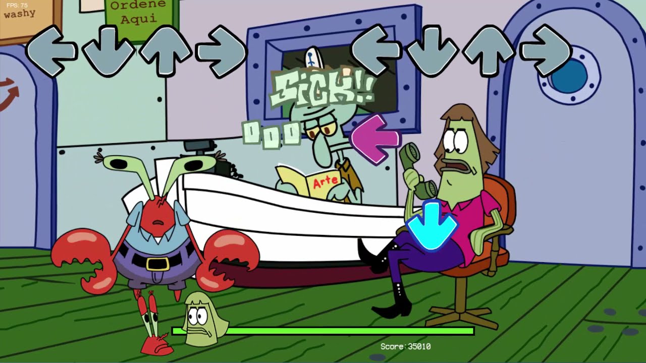 FNF MOD Update Krabbattle (Spongebob) – Friday Night Funkin’ - YouTube