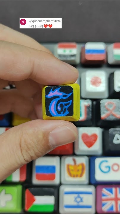 Draw free fire Logo on the keyboard - YouTube