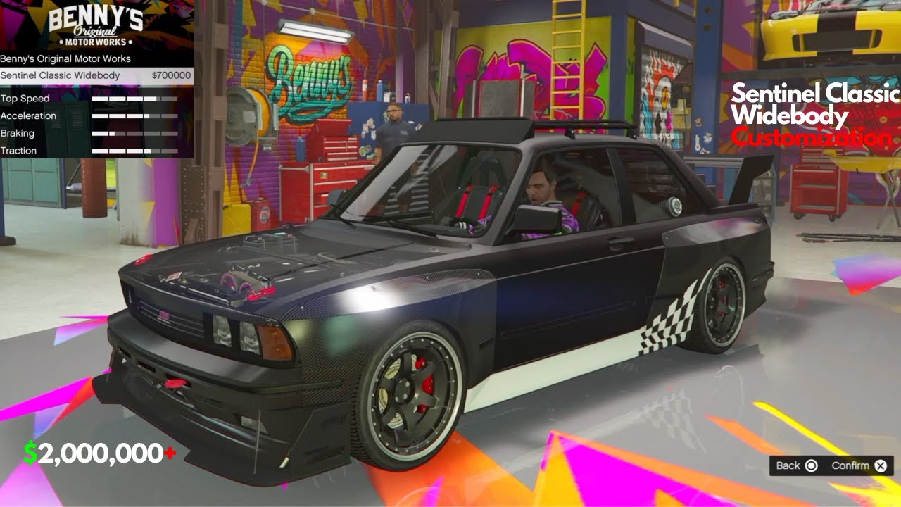 Sentinel Classic Widebody Customization GTA Online - YouTube