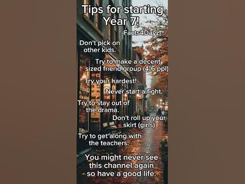 Tips for starting Year 7 - YouTube