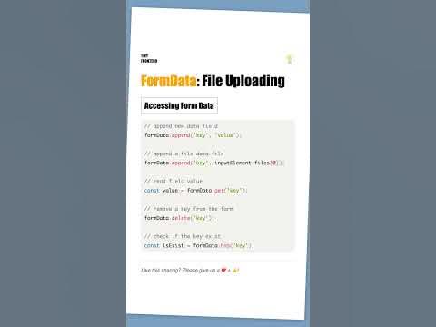 #FormData: #File #Uploading - YouTube