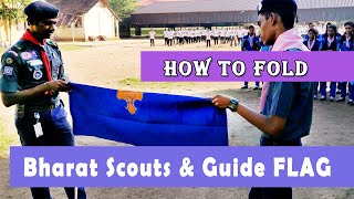 How to Fold Bharat Scouts & Guides Flag