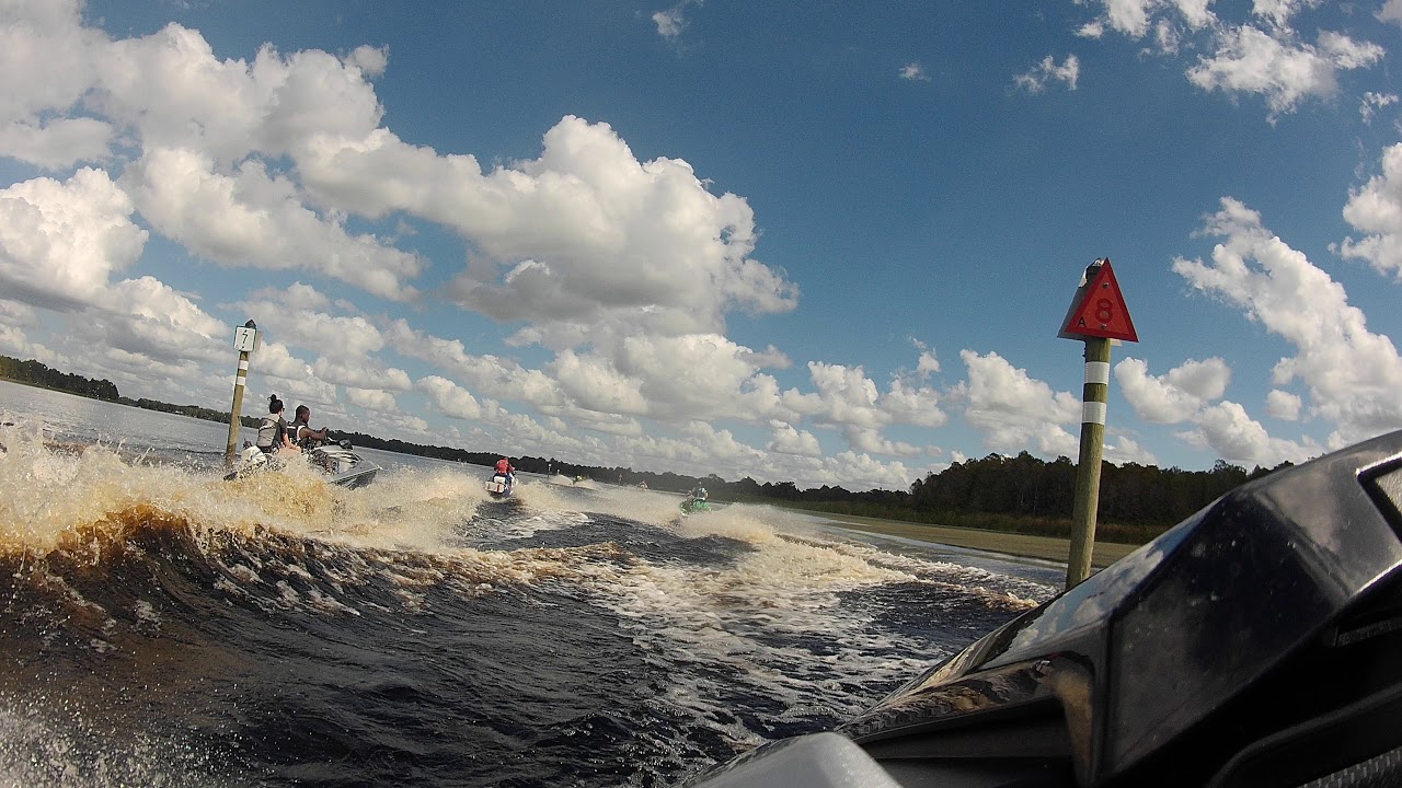 Withlacoochee river dam on a jetski - YouTube