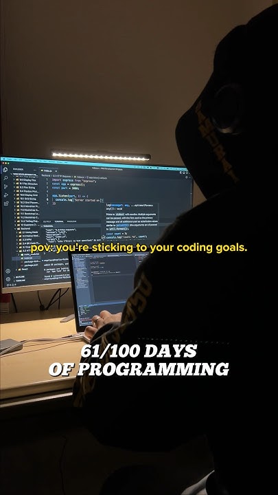 Day 61 in The Coding Bootcamp. Sticking to my Coding Goals #codewithme #fullstackdev # ...