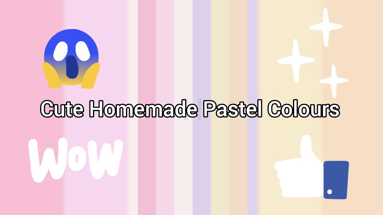 How to make pastel colours at home quickly and easily l Easy process at ...