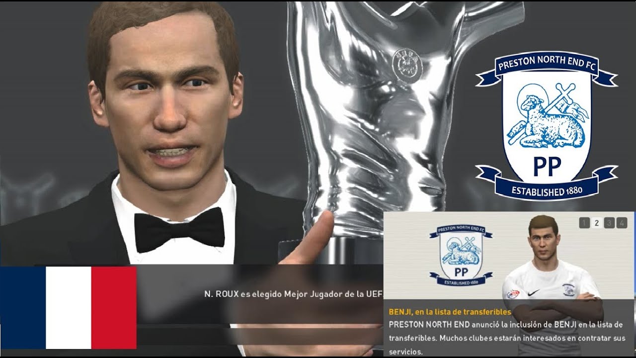 Pes 16 " Roux gana el mejor jugador de Europa 2029 y benji se une al ...