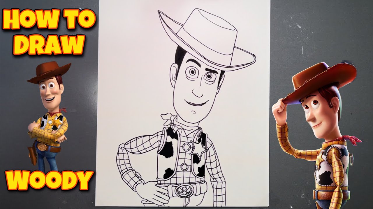How To Draw Woody From Toy Story #drawing #drawingvideo - YouTube