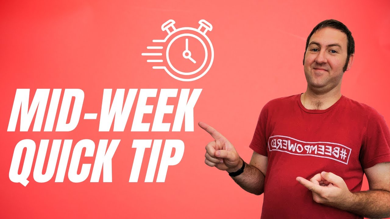 Mid Week Quick Tip | 11/13/24 - YouTube