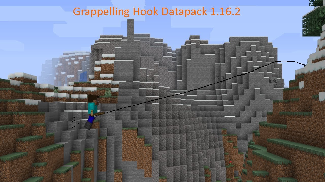 So I turned the Fishing Rod into a Grappling Hook in Minecraft ...