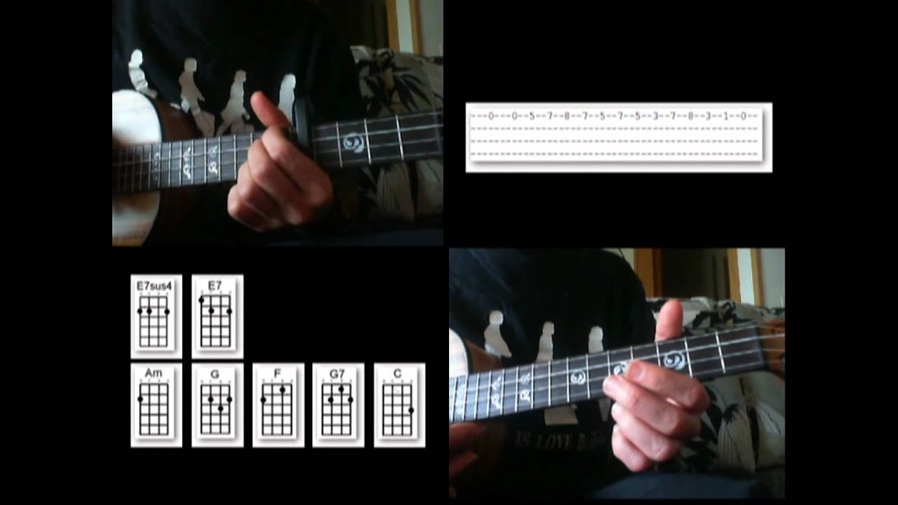 Yesterday - Beatles (Cover) Ukulele Tutorial - YouTube