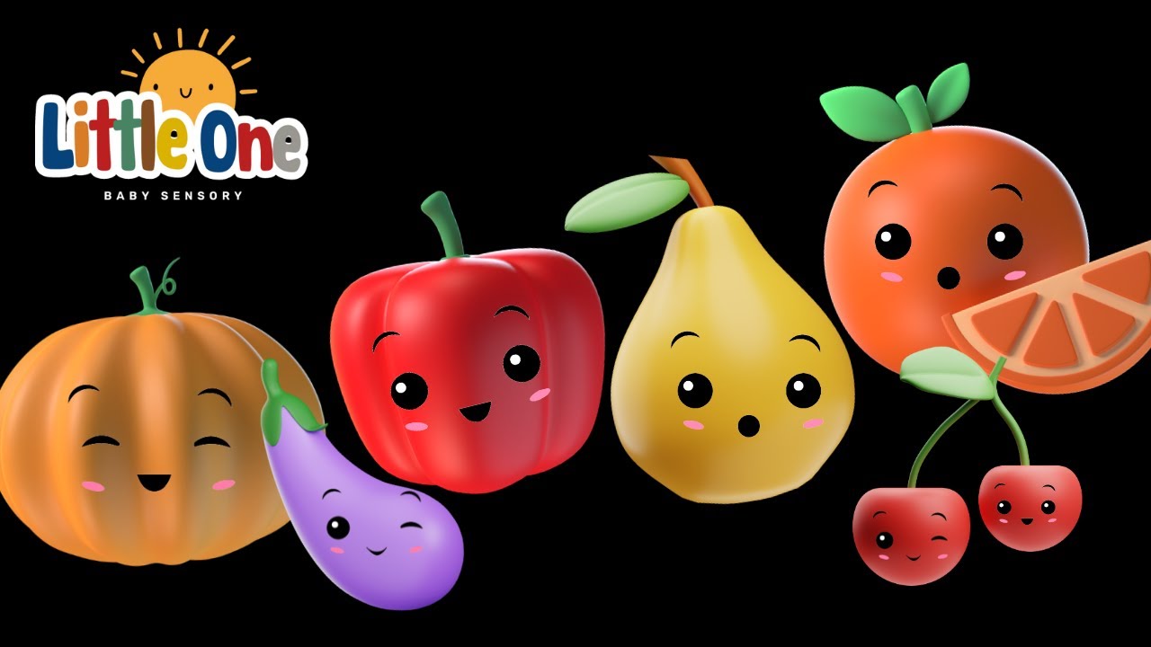 Dancing veggies -Dancing fruits- CUTE Animation - Baby Sensory video ...